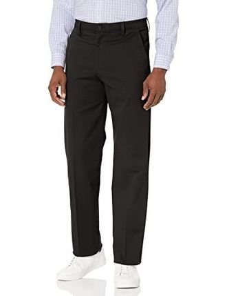 Dockers Classic Fit Workday Khaki Smart 360 Flex Pants (Regular and Big & Tall) Pantalon décontracté, Noir, 44W x 32L Homme