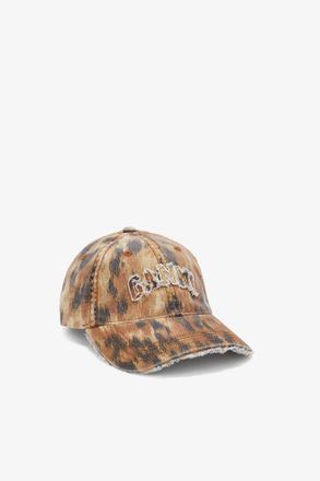 Ganni Casquette en coton d&eacute;lav&eacute; Argan Oil - Pour Femme