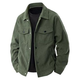 Generic Sweat-shirt pour hommes Veste de surv&ecirc;tement tendance d&eacute;contract&eacute;e Manteau Veste Hommes Hauts Vestes Corduroy pour hommes et femmes Couples d&eacute;tudiants