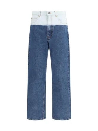 Marni Mens Jeans Five-Pocket Ultramarine Cotton Trousers