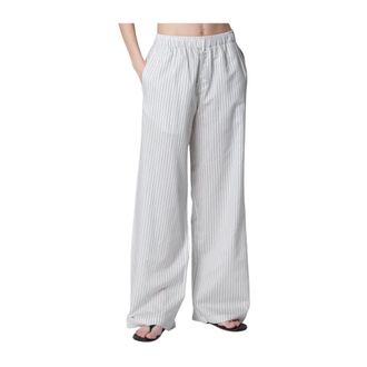 R&oacute;he Femme, Pantalons, Blanc, Taille: 34 FR Stripe Pyjama Pantalons