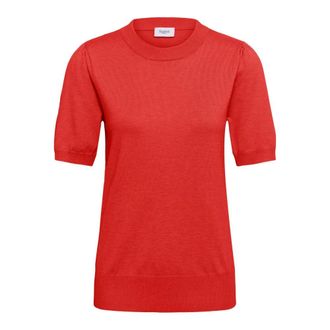 Saint Tropez Maille col rond - Femme - Pulls - Rouge - Taille: 36 FR
