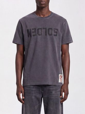 Golden Goose T-shirt &agrave; manches courtes en coton avec logo ton sur ton