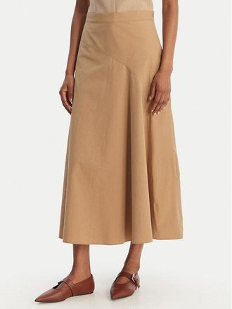 Max Mara Trapezf&ouml;rmiger Rock Zattera 2615101042 Beige Regular Fit