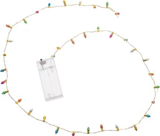 DOITOOL Weihnachts-miniatur-kugelbirnen, Lichterkette, Led-puppenhaus-lichterkette, Mini-weihnachtsdekorationen Für Festliche Weihnachtsbaum-feengarten-zubehö