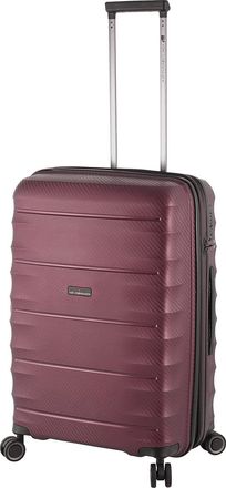 Von Cronshagen Reisetrolley Balto | Stabiler Hartschalen Koffer in verschiedenen Größen | 4 leichtlaufende Doppelrollen | 3-stelliges TSA-Zahlenschloss (Merlot, M - 