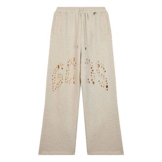 GCDS Laser Logo Jogger Pants - - Trousers - Herren - Beige - L