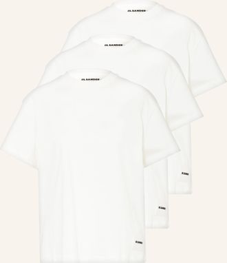 Jil Sander 3er-Pack T-Shirts weiss