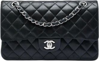 Chanel Sac bandouli&egrave;re vintage Chanel Pre-owned &agrave; double rabat - Femme - Pre-owned - Noir - Taille: ONE Size