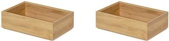 Compactor Bo&icirc;te Osaka Empilable, Bambou, Dimensions 22,5 x 15 x H.6,50 cm, RAN6964, XL (Lot de 2)