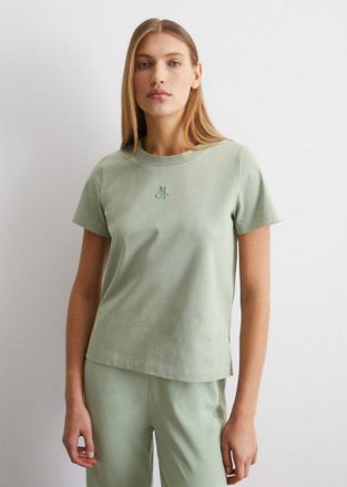 Marc O'Polo Pyjamaoberteil Lounge T-Shirt Kurzarm, Rundhalsausschnitt, schwere Jersey-Qualit&auml;t