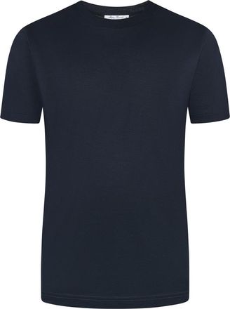 Stefan Brandt Jersey-T-Shirt mit Rundhalsausschnitt in