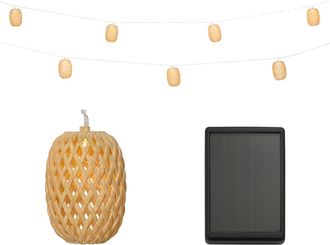 Lumineo LED Solar Lichterkette Laternen 4,5m - Solarlichterkette f&uuml;r Garten Balkon - Solarkette Gartenbeleuchtung Partylichterkette - Beleuchtung Au&szlig;en h&auml;ngen