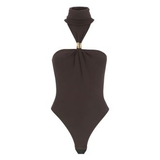 Elisabetta Franchi Damen, Oberteile, Braun, MGr&ouml;&szlig;e