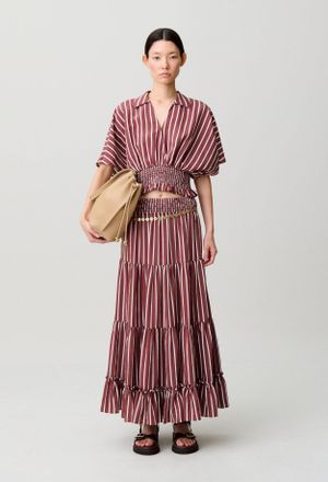 Claudie Pierlot Flie&szlig;endes Streifentop