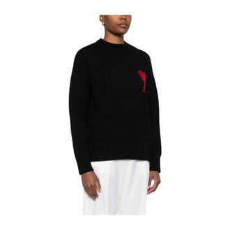 Ami De Coeur Rundhals-Pullover - - Knitwear - Damen - Schwarzk - M