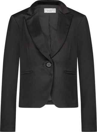 Jane Lushka Luxuri&ouml;ser Viskose-Blazer - - Jackets - Damen - Schwarzk - S