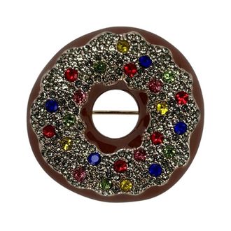 Max Mara Broche Falla Ciambella - Femme - Accessoires - Brun - Taille: ONE Size