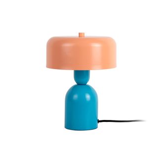 Leitmotiv Tischlampe Double Funky - Hellblau - Ø19cm - Rund - Eisen - Tischleuchte Wohnzimmer & Schlafzimmer - Tischlampen modern - Weihnachtsgeschenk - Weihnac
