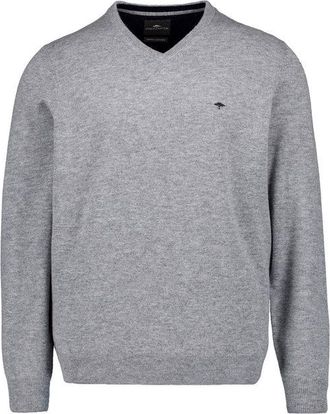 Fynch-Hatton Fynch-Hatton Herren Pullover grau unifarben
