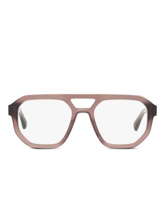 Mykita lunettes de vue à monture oversize - Marron