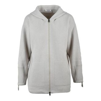 PANICALE Cardigan con Zip - - Knitwear - Damen - Beige - M