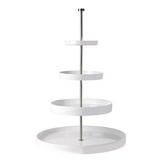 ASA 92153/146 Grande Keramik Etagere 4 stufig 58,5 x 41 x 28 x 20 x14,5 cm, Weiß