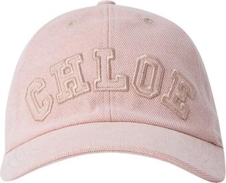 Chlo&eacute; Signature Denim Cap - - Accessories - unisex - Rosa - S