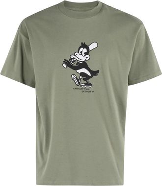 Carhartt Work in Progress Home Run T-Shirt - - Tops - Herren - Gr&uuml;n - L