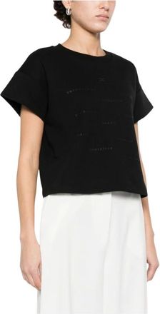 Elisabetta Franchi Femme, Tops, Noir, Taille: 42 FR Elisabetta Franchi Sweaters Black
