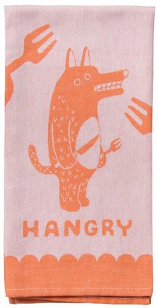 Blue Q Dish Towel, Hangry, Woven, 100% Cotton, 28 by 21 Inches (WW600)