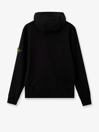 Stone Island Mens Hooded Cotton Sweatshirt Black Sweatshirts Sweater