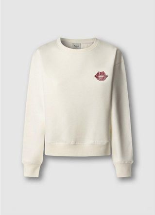 Pepe Jeans London Sweatshirt LETHA mit geripptem Rundhals