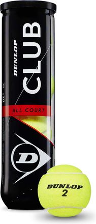Dunlop Dunlop Tennisball Club All Court - für Sand, Hartplatz und Rasen (1x4er Dose)