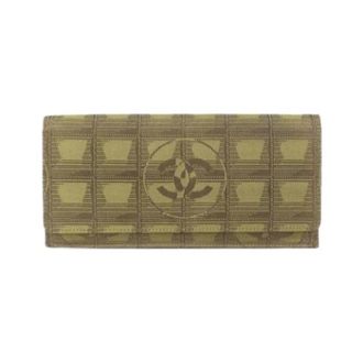 Chanel Pre-owned Travel Line Long wallet (bi-fold) - - Pre-owned - Damen - Gr&uuml;n - ONE SIZE