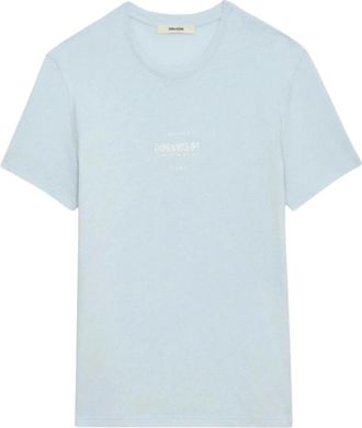 Zadig&Voltaire T-shirt Jetty Lave - Homme - Tops - Bleu - Taille: M