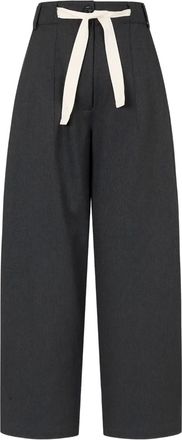 TOMBOY pantalon &agrave; lien de resserrage - Gris