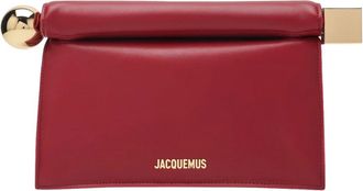 Jacquemus Femme, Sacs, Rouge, Taille: ONE Size La Pochette Rond Carr&eacute;