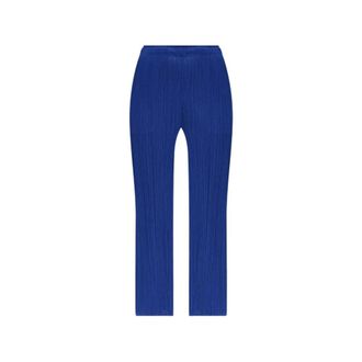 Issey Miyake Monthly Colors: Juli Hose - - Trousers - Damen - Blau - 2XL