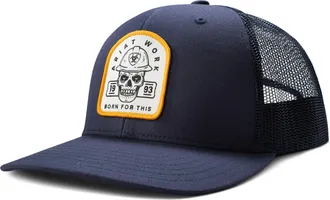 Ariat Mens Work Roughneck Patch Snapback Cap in Navy, Size OS, by Ariat