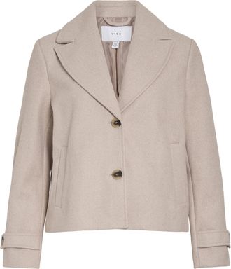 Vila Female Jacke Geknöpfte V-Ausschnitt