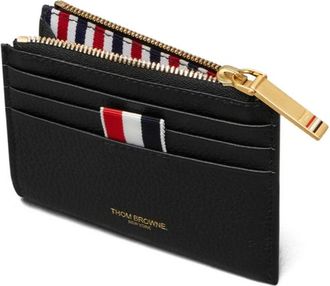 Thom Browne Grained Leather Wallet - Black