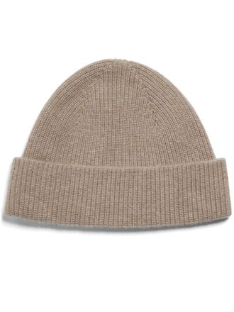 Ermenegildo Zegna bonnet en maille &agrave; design nervur&eacute; - Tons neutres