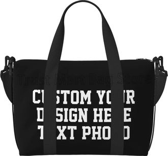 Generic Personalisierte Tasche Personalisiert Ihr Entwurf Text Foto Drucken Rucksack für Damen Herren Reisen Reisegepäck Tasche Color1,41 * 15 * 29cm