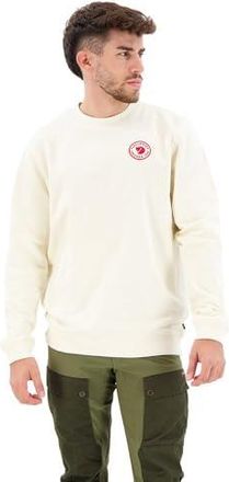 Fj&auml;llr&auml;ven Homme 1960 Logo Badge Sweater, Chalk White, M