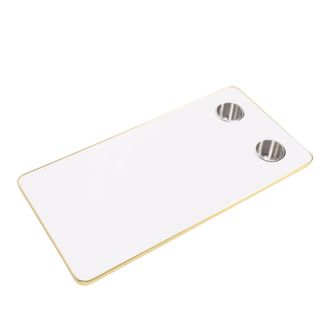 Generic Wohnmobil-Tischplatte mit 2 Getr&auml;nkehaltern, Leicht zu Reinigen, Verschlei&szlig;festes, Begastes Massivholz, 80 X 39,9 cm, Marine-Tischplatte f&uuml;r Anh&auml;nger,