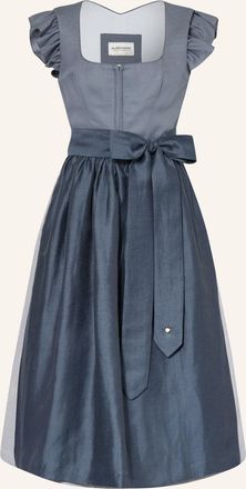 Alpenherz Alpenherz Dirndl Marie Mit Leinen Und R&uuml;schen blau