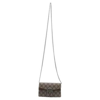 Gucci Sac bandouli&egrave;re mini GG Supreme Dionysus Pre-owned - Femme - Pre-owned - Beige - Taille: ONE Size