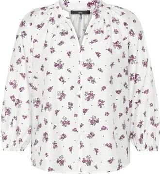 Zero Schlupfbluse Damen mit Blumen