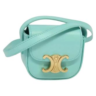 Celine Sac bandouli&egrave;re vintage Pre-owned - Femme - Pre-owned - Bleu - Taille: ONE Size